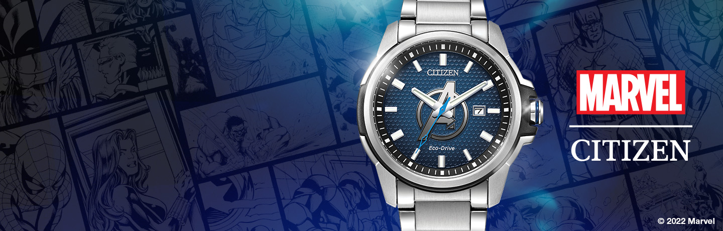 Women's & Men's Citizen Marvel Watches: Avengers & Captain Marvel ...