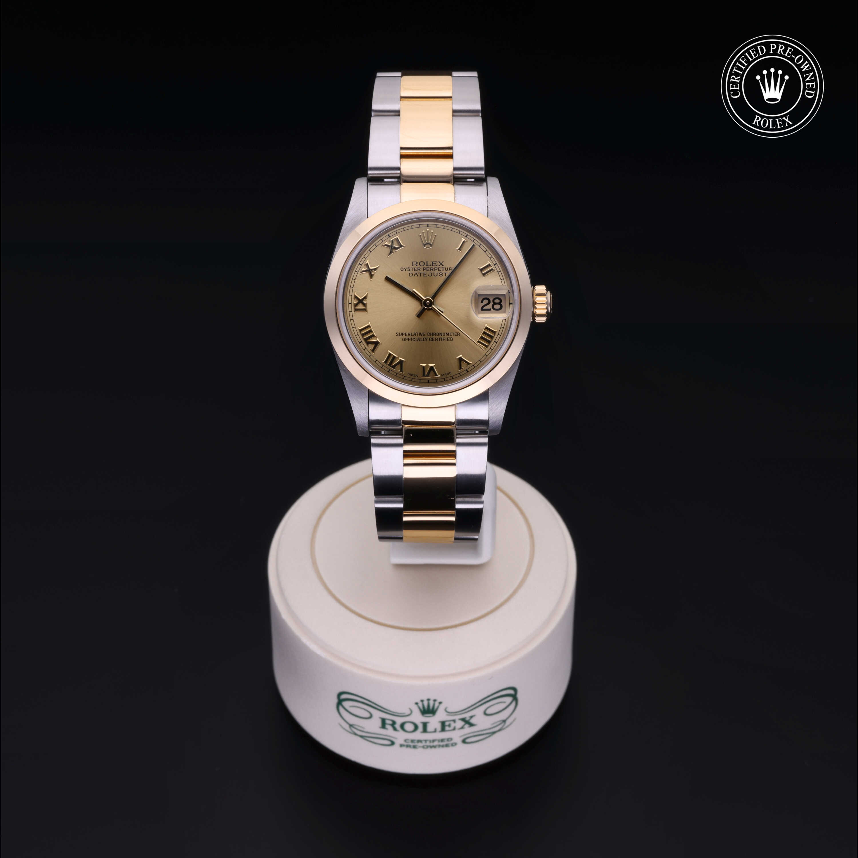 Rolex Certified Pre-Owned Oyster Perpetual Datejust 31 Yellow Rolesor ...