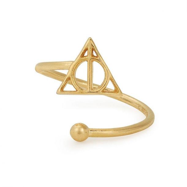 Alex and Ani Harry Potter Deathly Hallows Ring Wrap - Gold Plated ...
