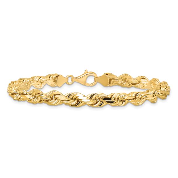 10k gold rope chain bracelet store