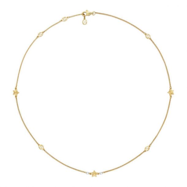 Gucci interlocking g necklace gold store