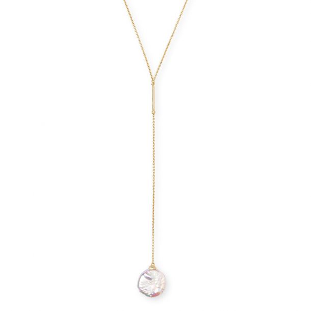 Kendra Scott Andi Baroque Pearl Necklace, Gold-Plated | REEDS Jewelers