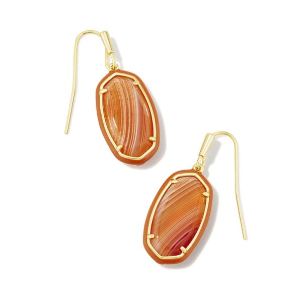 Kendra Scott Orange Earrings