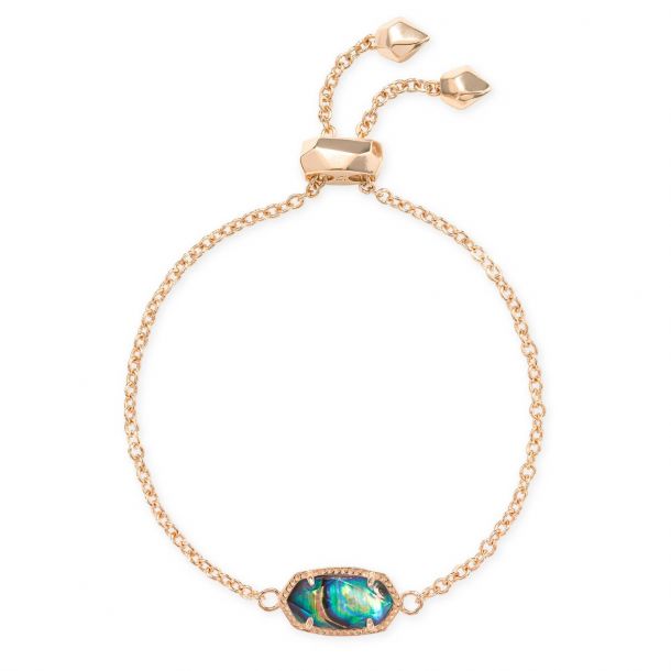 Kendra Scott Elaina Bracelet in Abalone Shell, Rose Gold-Plated | REEDS ...