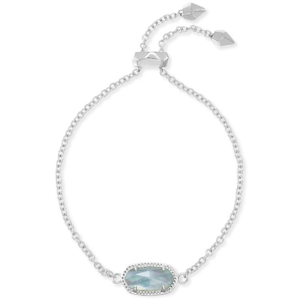 Kendra Scott Elaina Bracelet in Light Blue Illusion, Rhodium Plated ...