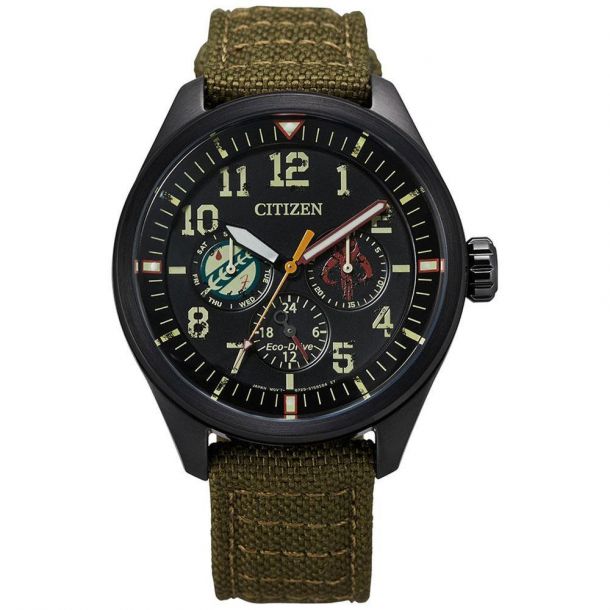 Men's Citizen Eco-Drive Star Wars Collection Boba Fett Watch | 43mm ...