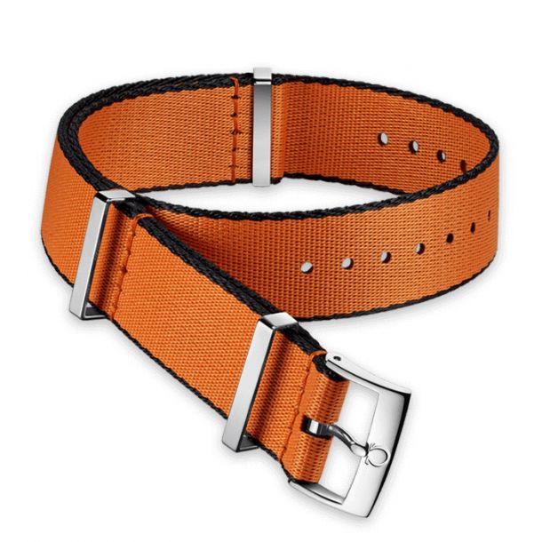 OMEGA NATO Polyamide Watch Strap | Orange | 19-20mm | 031CWZ010648 ...
