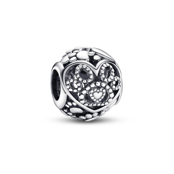 Pandora Fur Baby Hearts & Paw Prints Charm | REEDS Jewelers