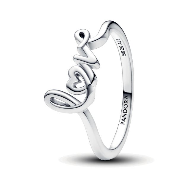 Pandora Handwritten Love Ring - Size 5 | REEDS Jewelers