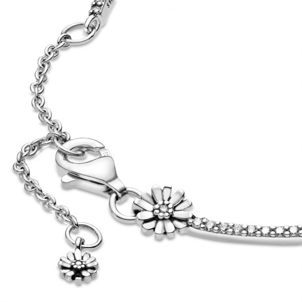 Sparkling daisy flower bracelet pandora store