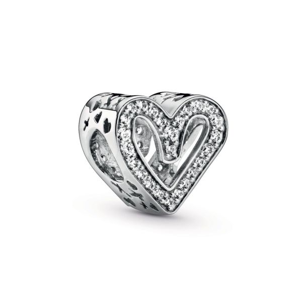 Pandora Sparkling Freehand Heart Charm REEDS Jewelers