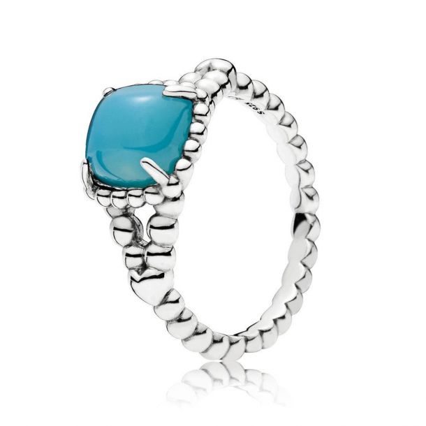 PANDORA Vibrant Spirit Ring, Scuba Blue Crystal | REEDS Jewelers