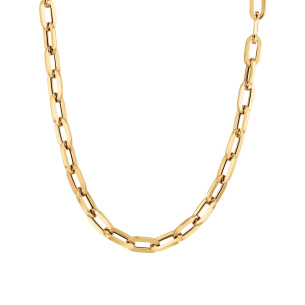 Roberto Coin Designer Gold Heavy Gauge Paperclip Link Chain Necklace 22 Inches REEDS Jewelers
