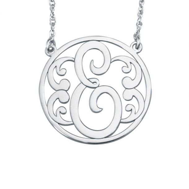 Alison and Ivy Round Single Initial Monogram 25mm | REEDS Jewelers