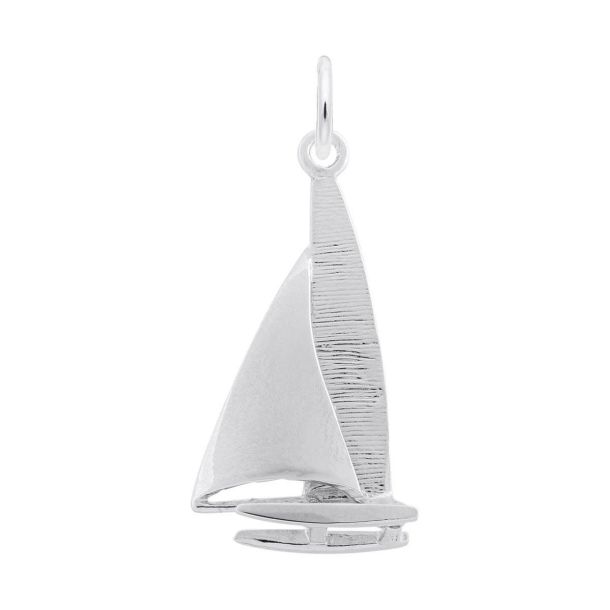 Sterling Silver Catamaran Boat 3D Charm | REEDS Jewelers