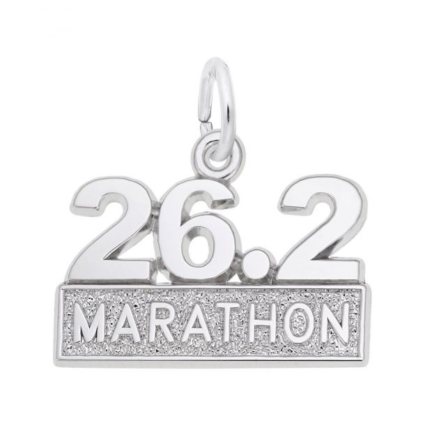 Sterling Silver Full Marathon Flat Charm | REEDS Jewelers