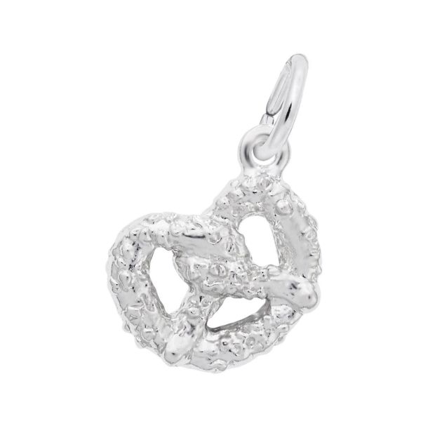 Sterling Silver Pretzel 3D Charm | REEDS Jewelers