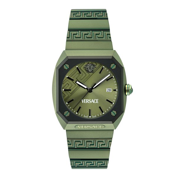 Versace Antares Green Dial and Green Stainless Steal Bracelet Watch ...