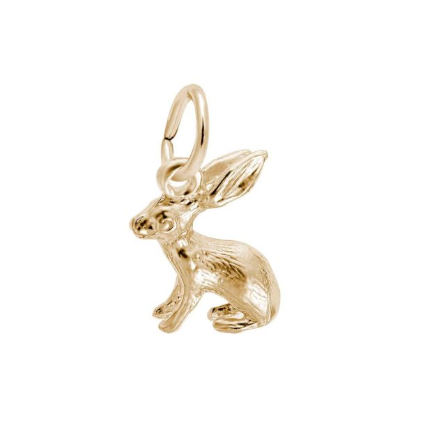 Yellow Gold Bunny 3D Charm | REEDS Jewelers