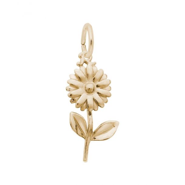 Yellow Gold Daisy Flower 3D Charm | REEDS Jewelers