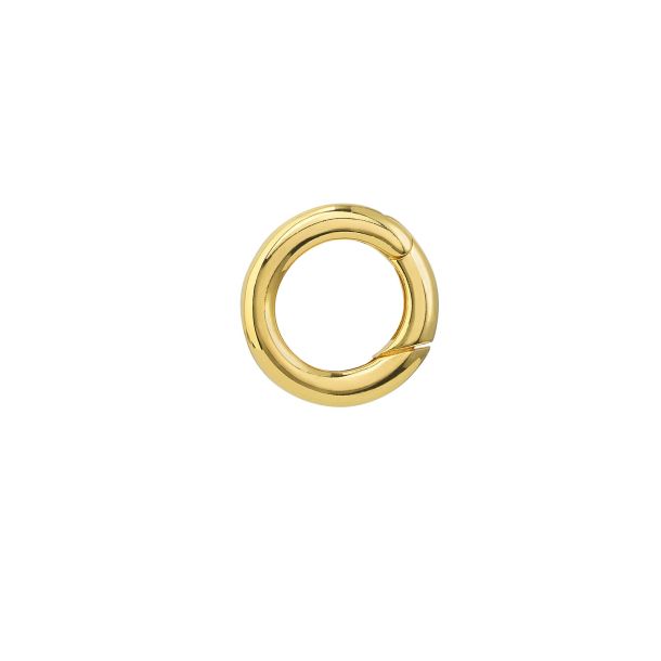 Yellow Gold Round Push Lock | REEDS Jewelers