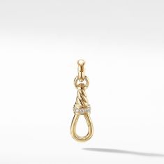 David Yurman Medium Cable Amulet Grabber in 18K Yellow Gold and Pave ...