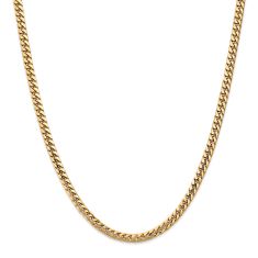 Miami Cuban 14k Yellow Gold Chain Necklace 4.3mm | REEDS Jewelers