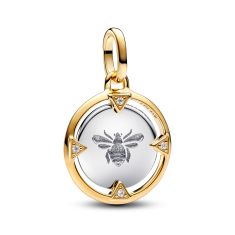 Pandora Bee Gold-Plated Medallion Charm | REEDS Jewelers