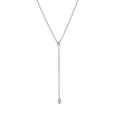 Pandora Brilliance .30ctw Lab-Grown Diamond White Gold Drop Necklace ...