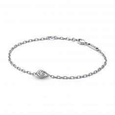 Pandora Brilliance 0.15ct Lab-Grown Diamond Sterling Silver Chain ...