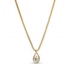 Pandora Brilliance 0.25ct Lab-Grown Diamond Yellow Gold Pendant ...