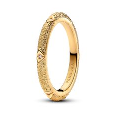 Pandora ME Texture & Stones Gold-Plated Ring - Size 5 | REEDS Jewelers