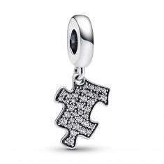 Pandora Sparkling Puzzle Piece Dangle Charm | REEDS Jewelers