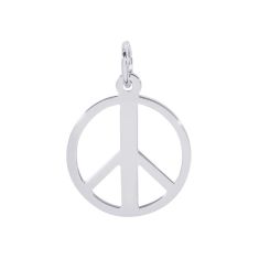 Rembrandt Sterling Silver Peace Symbol Charm | REEDS Jewelers