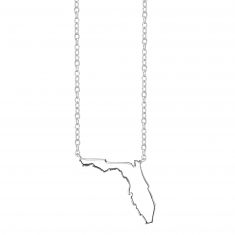 Sterling Silver Florida State Necklace | REEDS Jewelers