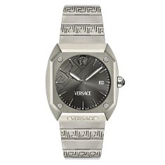 Versace Antares Grey Dial and Grey Titanium Bracelet Watch 44mm ...