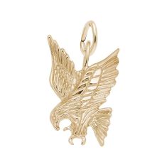 Yellow Gold Eagle 3D Charm | REEDS Jewelers