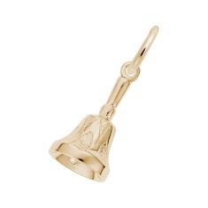Yellow Gold Hand Bell 3D Charm | REEDS Jewelers