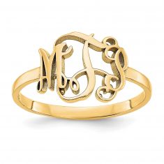 Personalized Script Monogram Ring | REEDS Jewelers