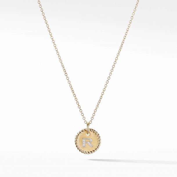 David Yurman Initial Necklace