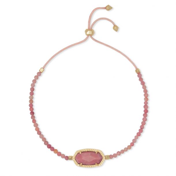 Kendra Scott Elaina Bracelet in Beaded Pink Rhodonite | REEDS Jewelers