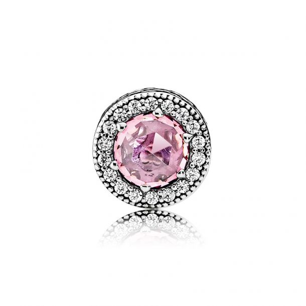 PANDORA ESSENCE COLLECTION Appreciation Charm, Pink and Clear Cubic ...
