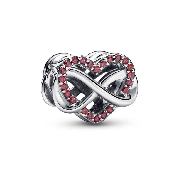 Pandora Family Infinity Red Heart Charm | REEDS Jewelers