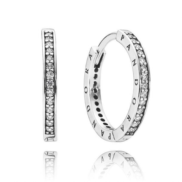 Pandora Signature Hoop Earrings | REEDS Jewelers
