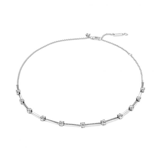 Pandora Sparkling Pavé Collier Bars Necklace | REEDS Jewelers
