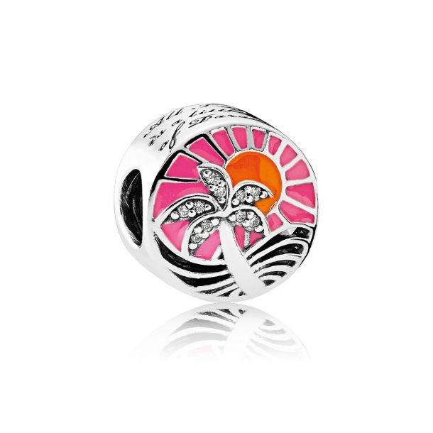 Pandora Tropical Sunset Charm, Mixed Enamel & Clear Cubic Zirconia ...