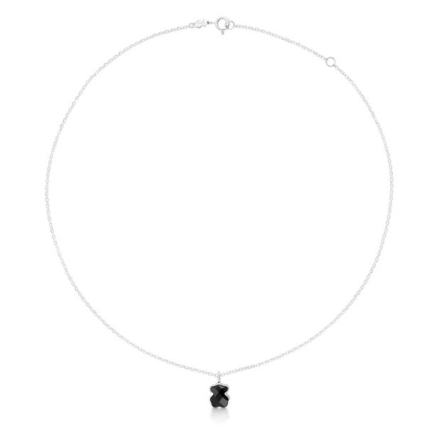 TOUS Bear Black Onyx Sterling Silver Pendant Necklace | REEDS Jewelers