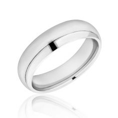 Men's High Polish Titanium Band 6mm | REEDS Jewelers