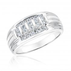 Men's Round Diamond Ring 1/2ctw | REEDS Jewelers