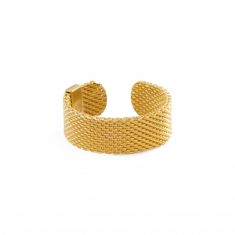 Metal Alchemist Moldable Mesh Ring | 18k Yellow Gold | 8mm | REEDS Jewelers